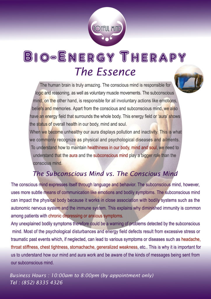 Energy Therapy Introduction - Joyful Mind – 能量治療